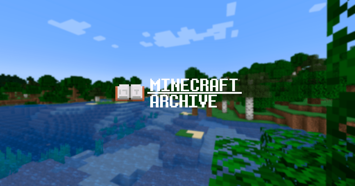 Биомы и Блоки | Minecraft Archive